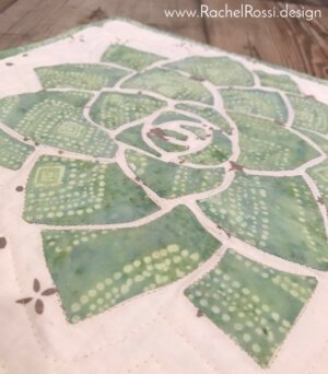 Modern Succulent Mini Quilt | Quilt Pattern | Rachel Rossi